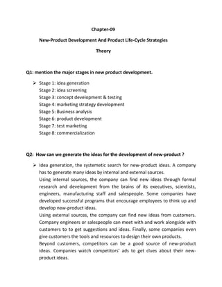 Principles of marketing chpter 09 theory | PDF