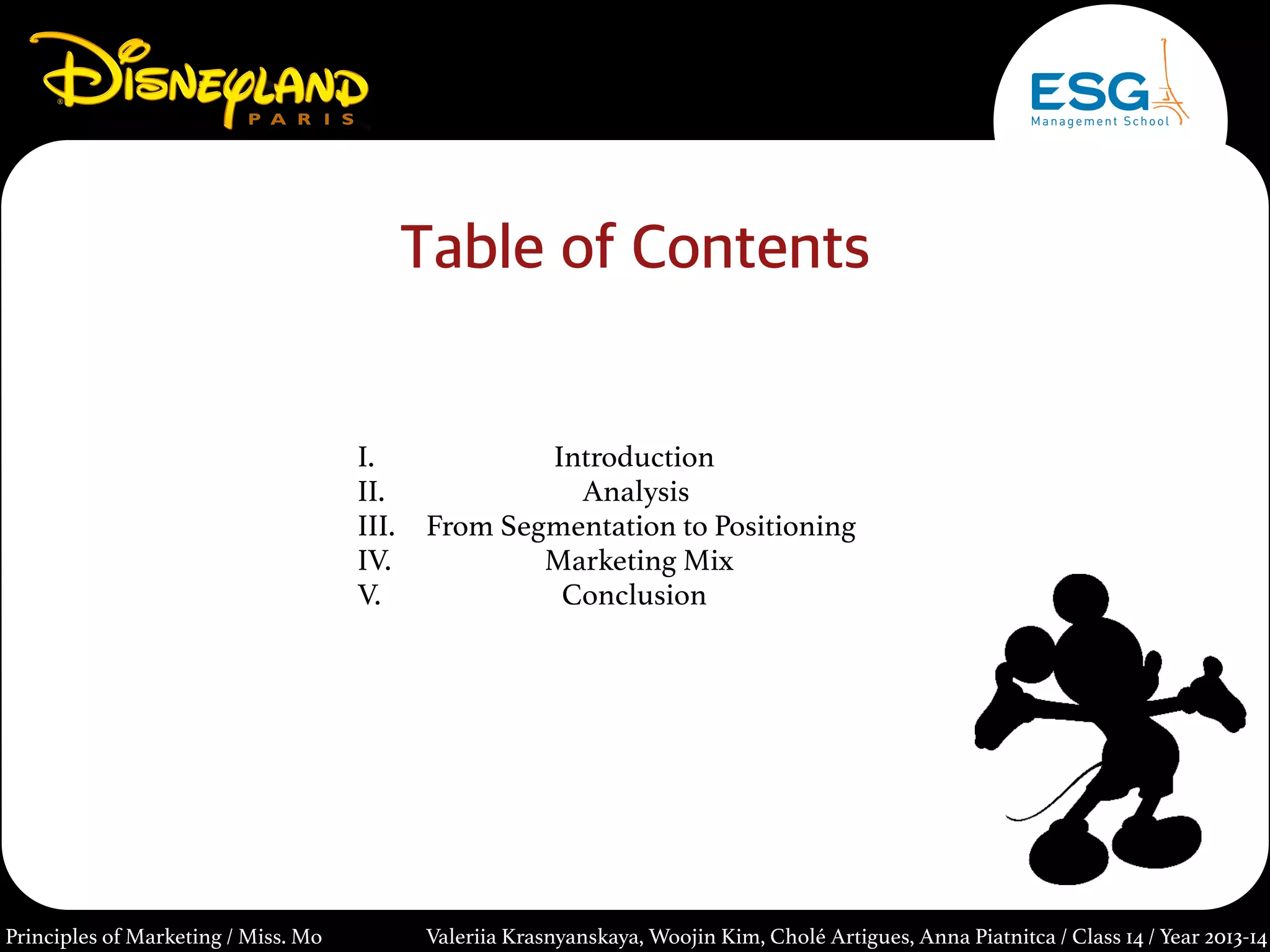 [Principles of Marketing] Disneyland Paris | PDF | Marketing and ...