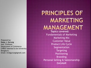 Principles of Marketing Management-1 | PPSX