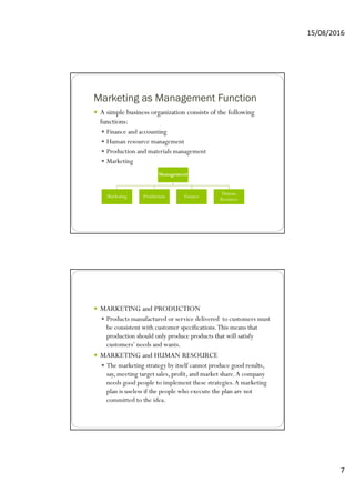 Principles of marketing part 1 student handouts | PDF