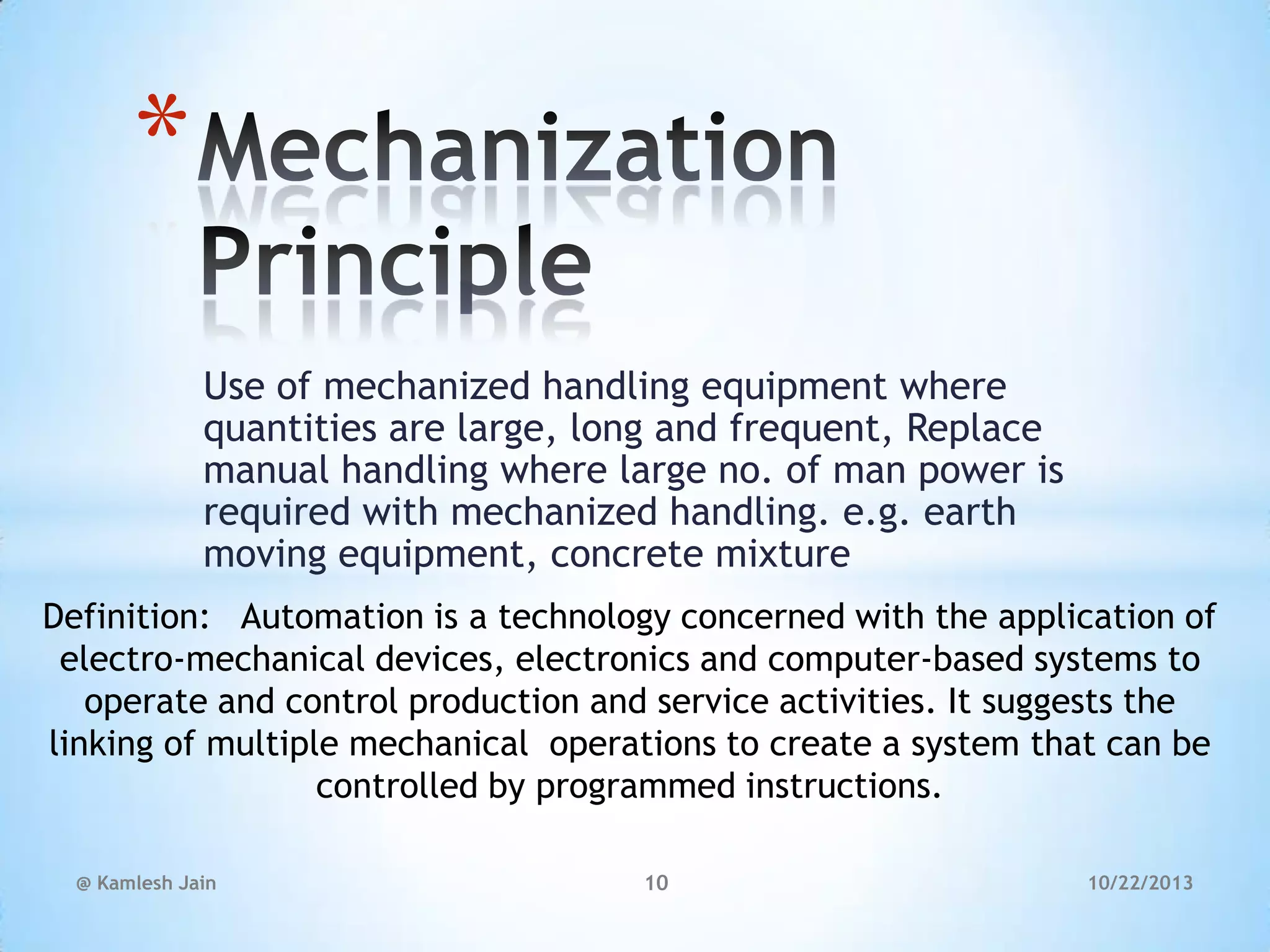 Principle’s of material handling | PPTX