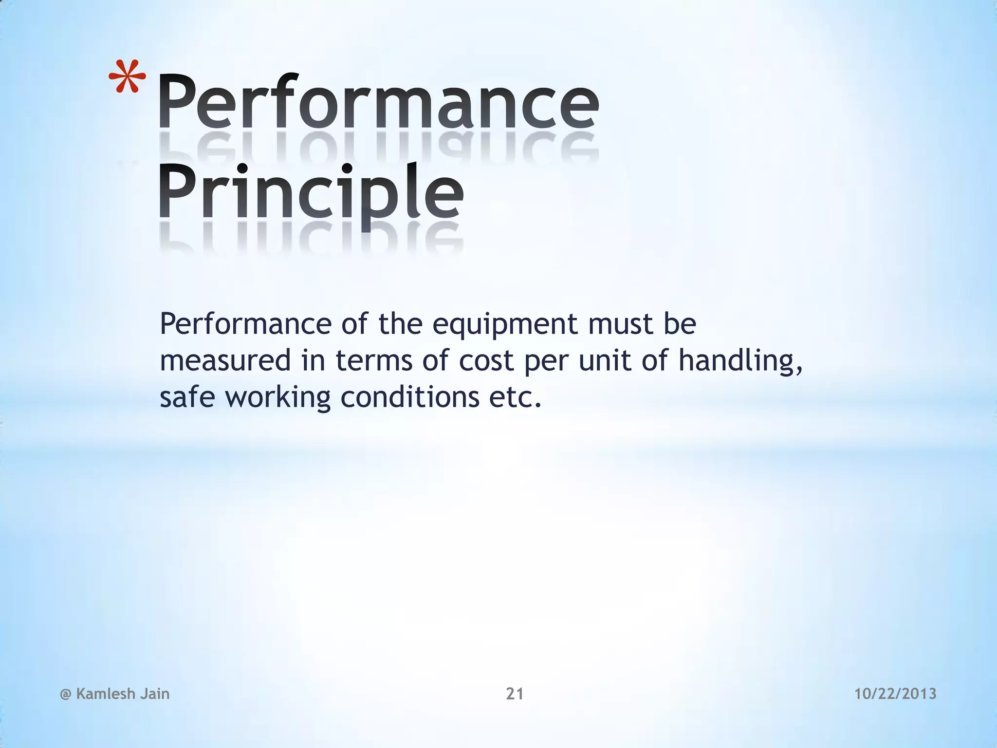Principle’s of material handling | PPTX