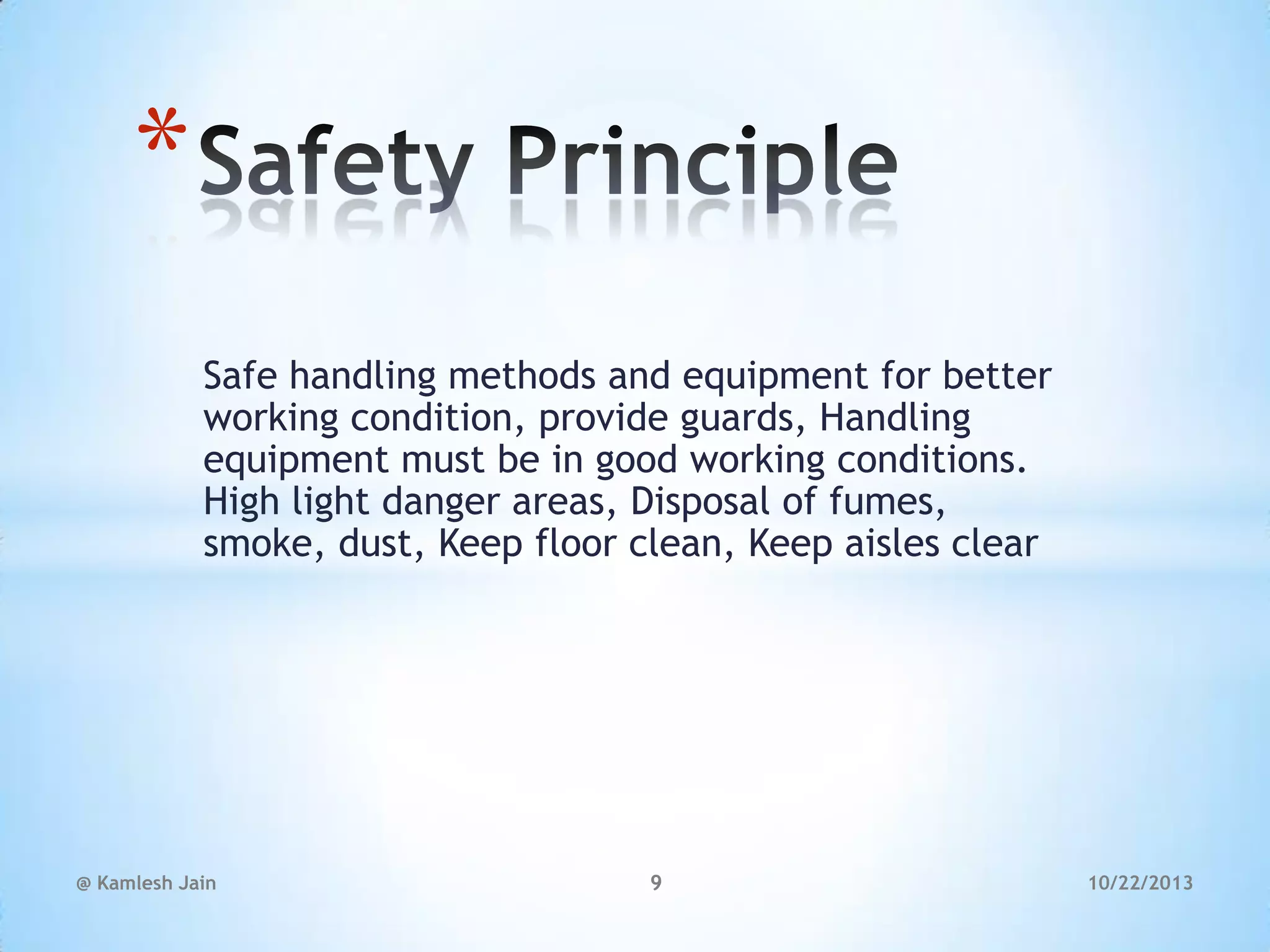 Principle’s of material handling | PPTX