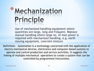 Principle’s of material handling | PPTX