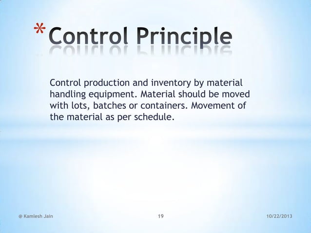Principle’s of material handling | PPTX | Logistics | Business