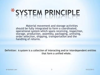 Principle’s of material handling | PPTX