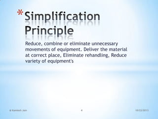 Principle’s of material handling | PPTX