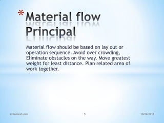 Principle’s of material handling | PPTX