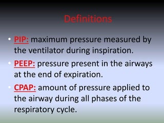 Principles of mechanical ventilation 2 | PPTX