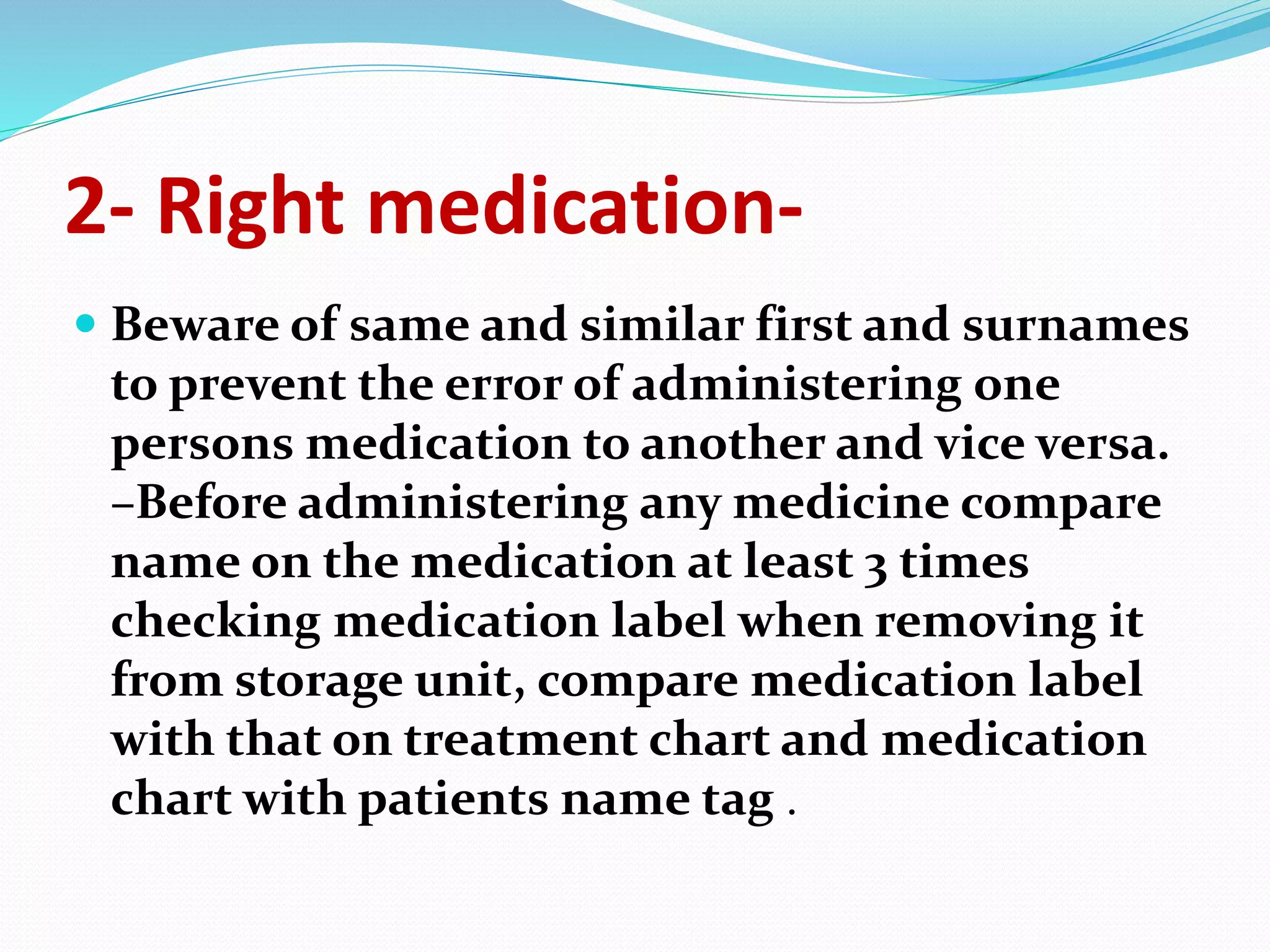 Principles of medication administration(nursing foundation) | PPTX