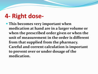 Principles of medication administration(nursing foundation) | PPTX