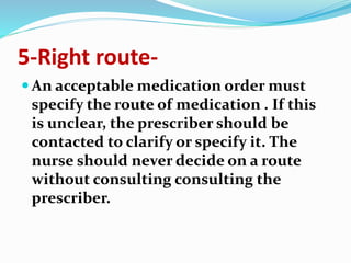 Principles of medication administration(nursing foundation) | PPTX