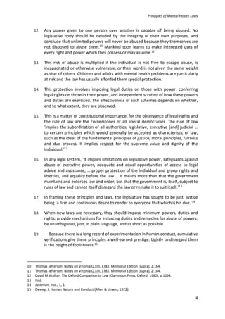 Principles of Mental Health Laws (rev) | PDF