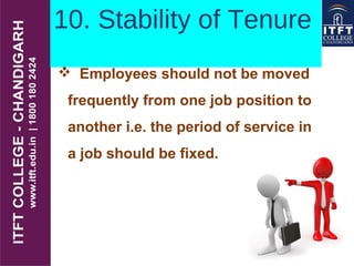 ITFT- Principles of Management | PPT