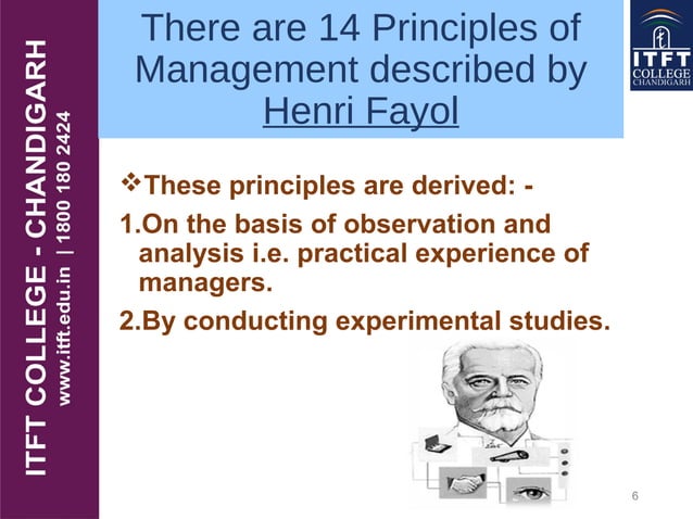 ITFT- Principles of Management | PPT