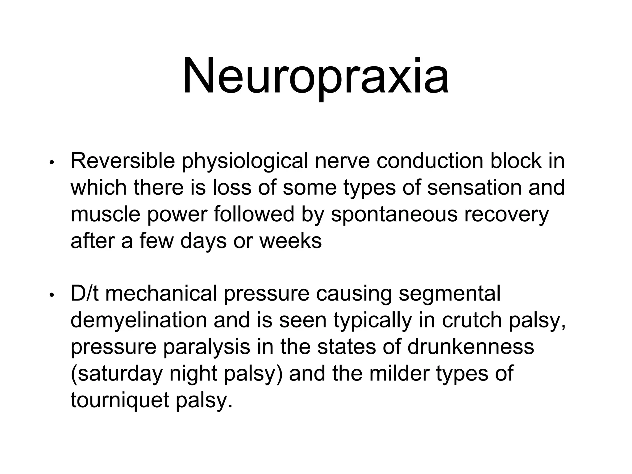 Peripheral Nerve Injury: Radial Nerve Palsy | PPTX