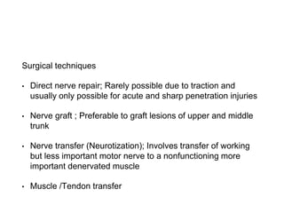 Peripheral Nerve Injury: Radial Nerve Palsy | PPTX