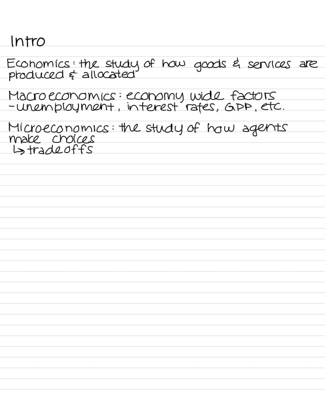 Principles of Microeconomics Notes | PDF