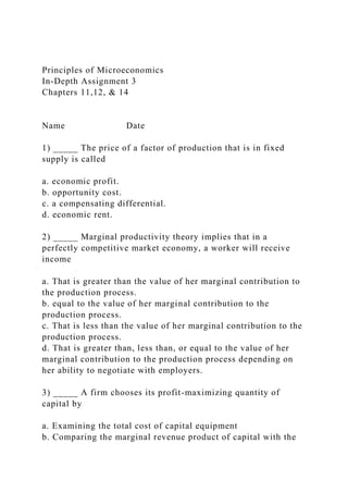 Principles of MicroeconomicsIn-Depth Assignment 3Chapters 11,1.docx
