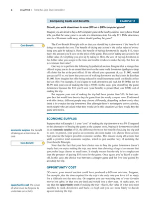 Principles of microeconomics trade off and opportunity cost | PDF