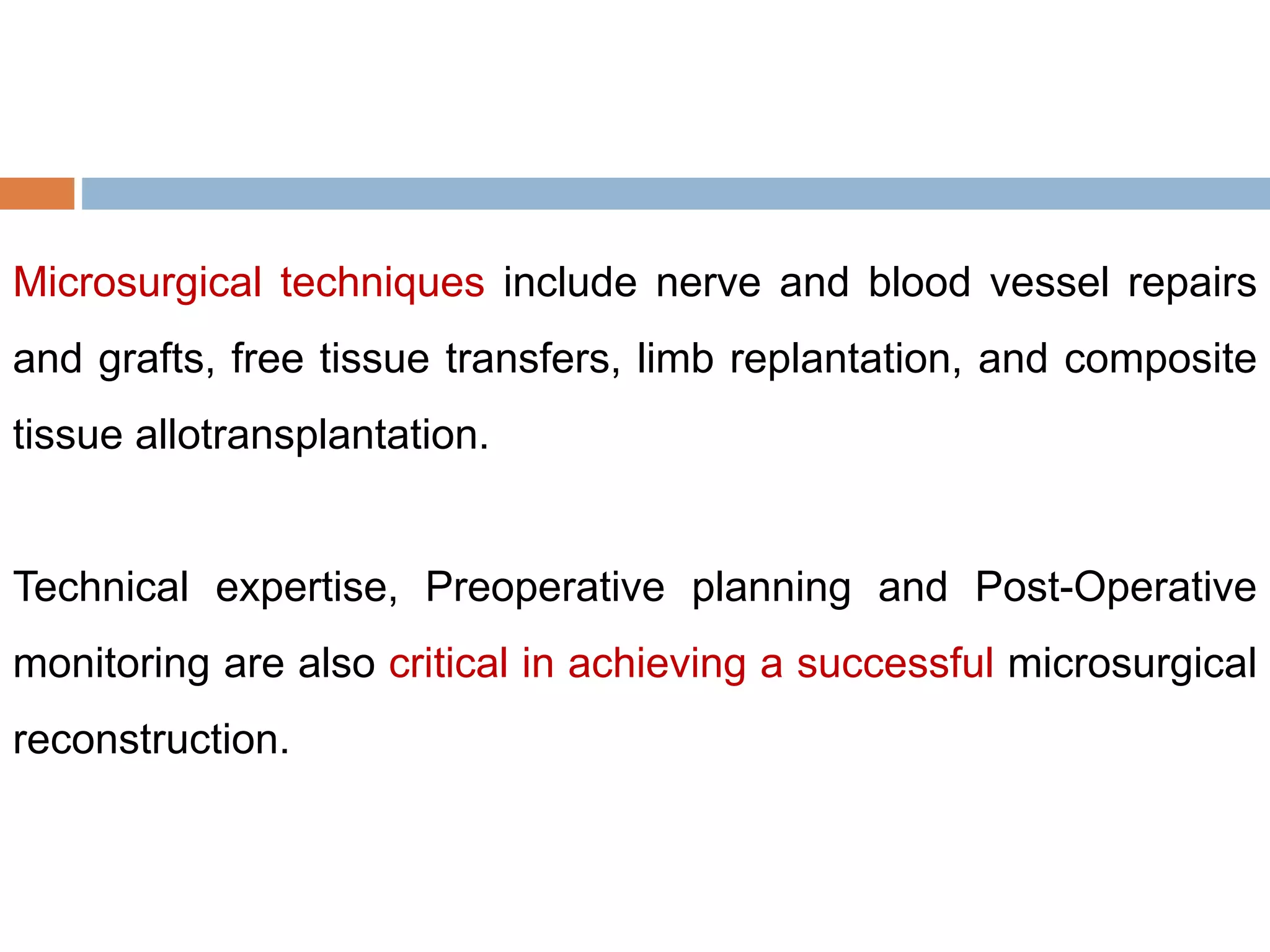 Principles of Microsurgery | PPTX