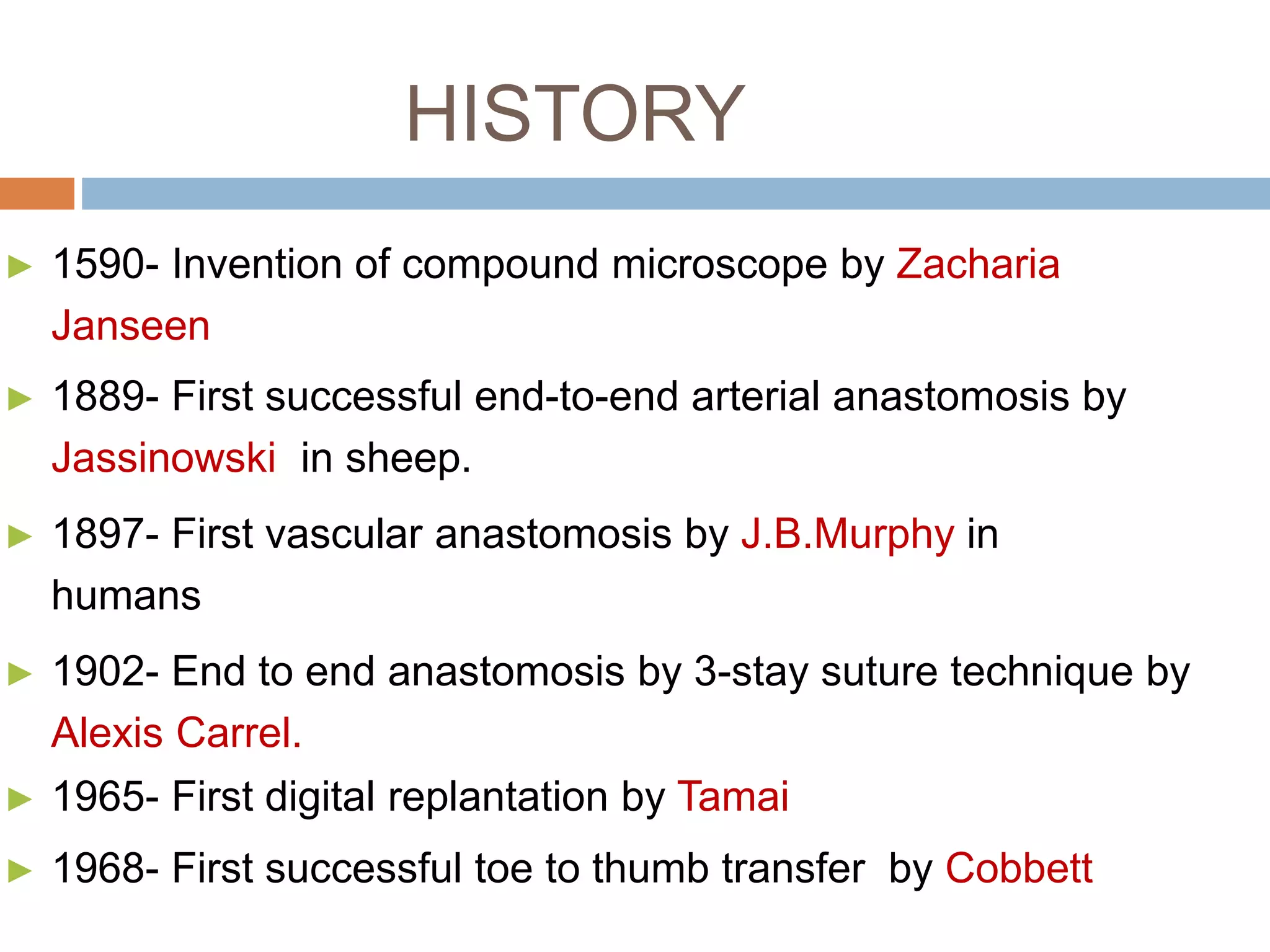 Principles of Microsurgery | PPTX