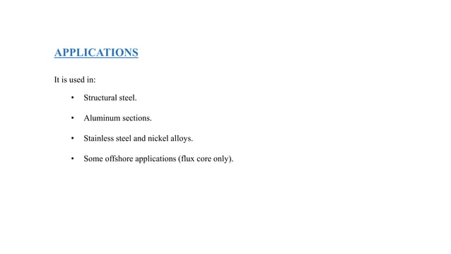 Principles of mig welding technology ppt | PPTX