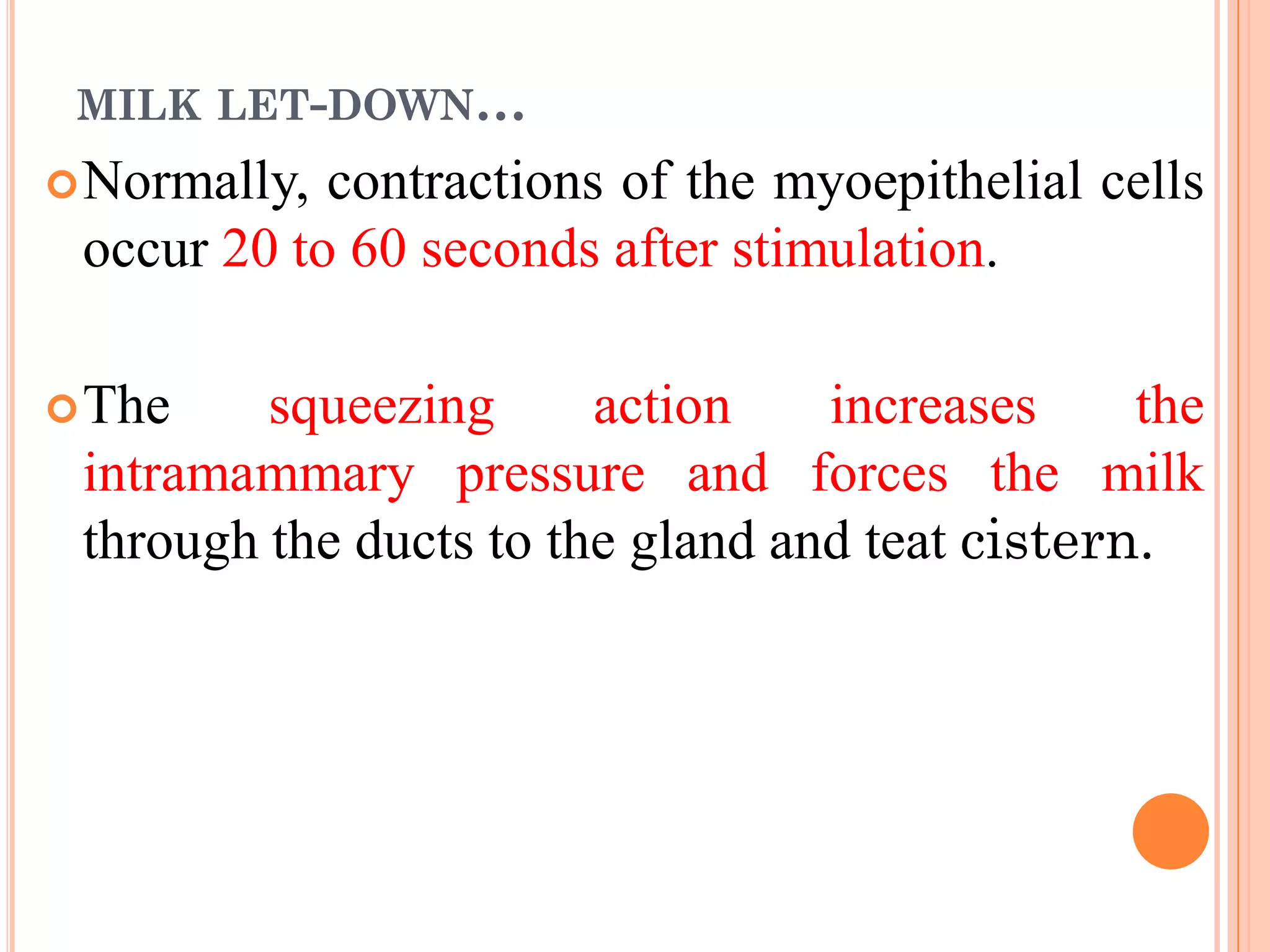 Principles of milking | PDF