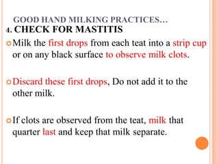 Principles of milking | PDF