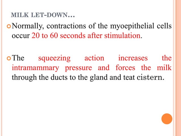 Principles of milking | PDF