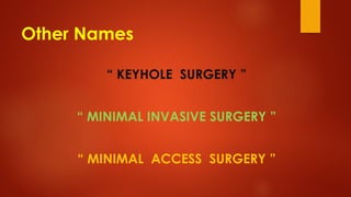 Principles of Minimal Invasive Surgery or Laparoscopic Surgery | PDF
