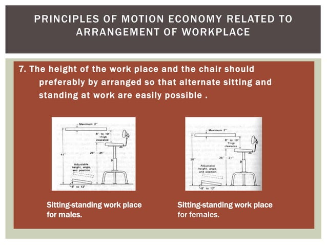 Principles of Motion Economy | PPTX