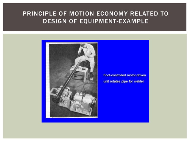 Principles of Motion Economy | PPTX