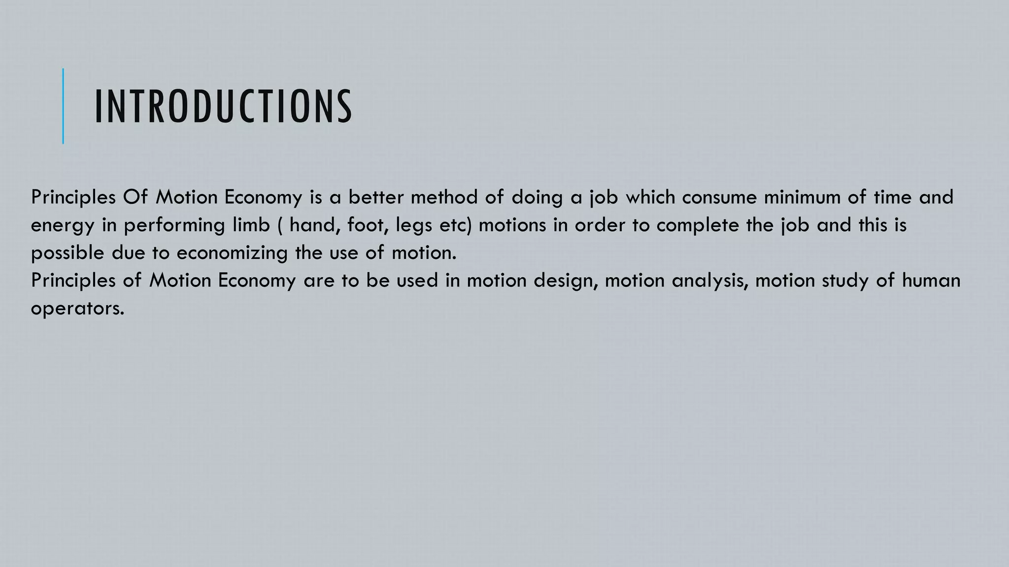 Principles of motion economy By Mazedin Reza | PDF