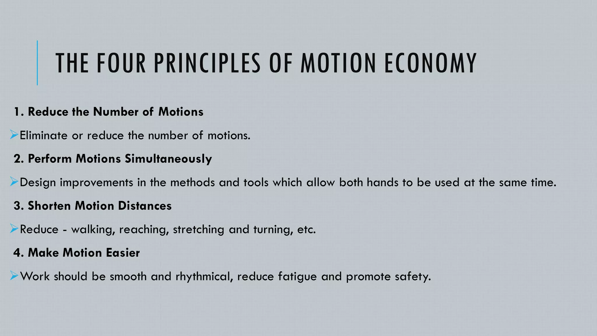 Principles of motion economy By Mazedin Reza | PDF