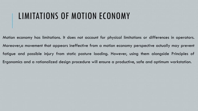 Principles of motion economy By Mazedin Reza | PDF | 3-D Graphics ...
