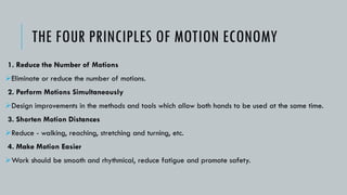 Principles of motion economy By Mazedin Reza | PDF