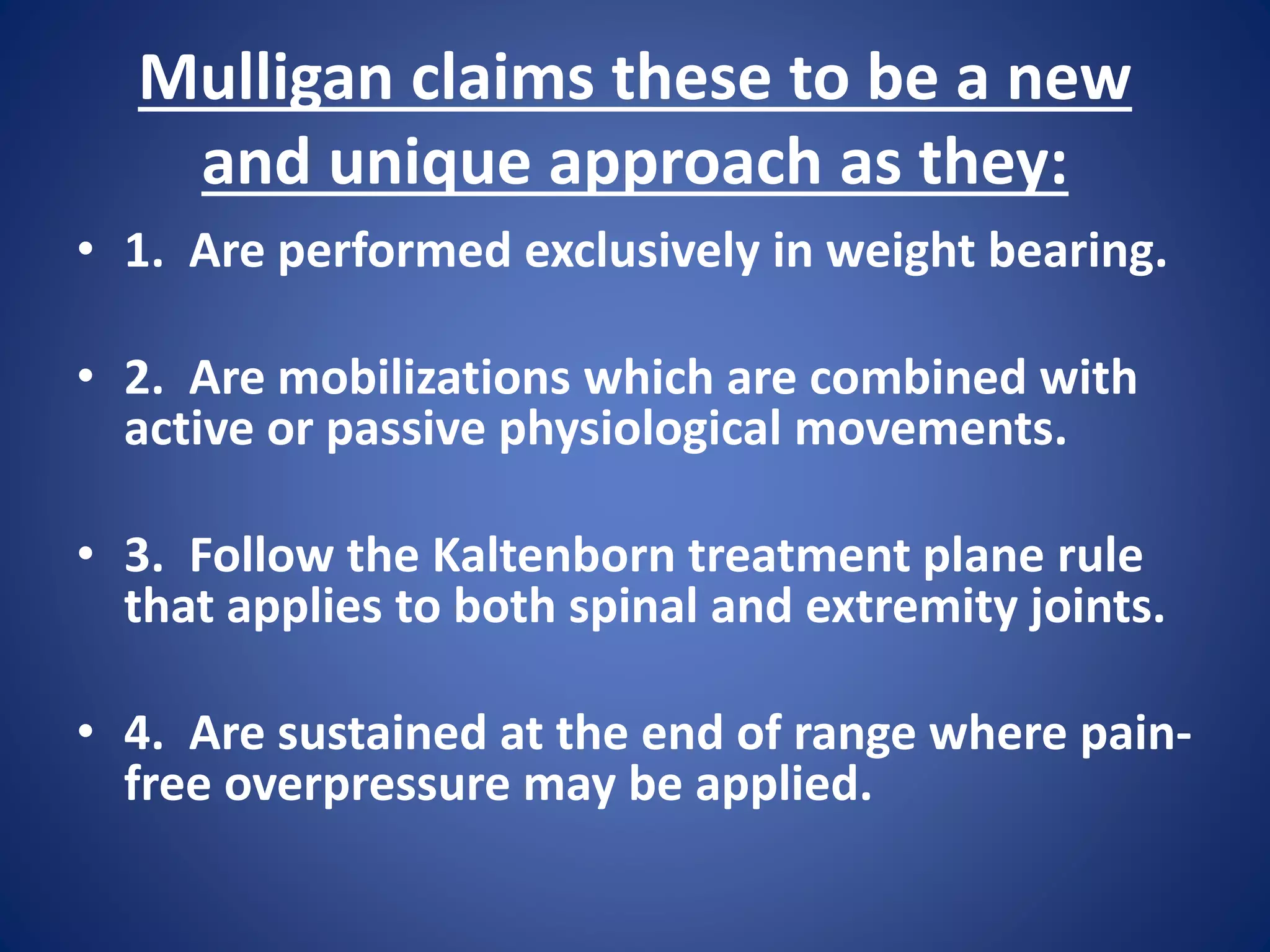 Principles of mulligan | PPTX