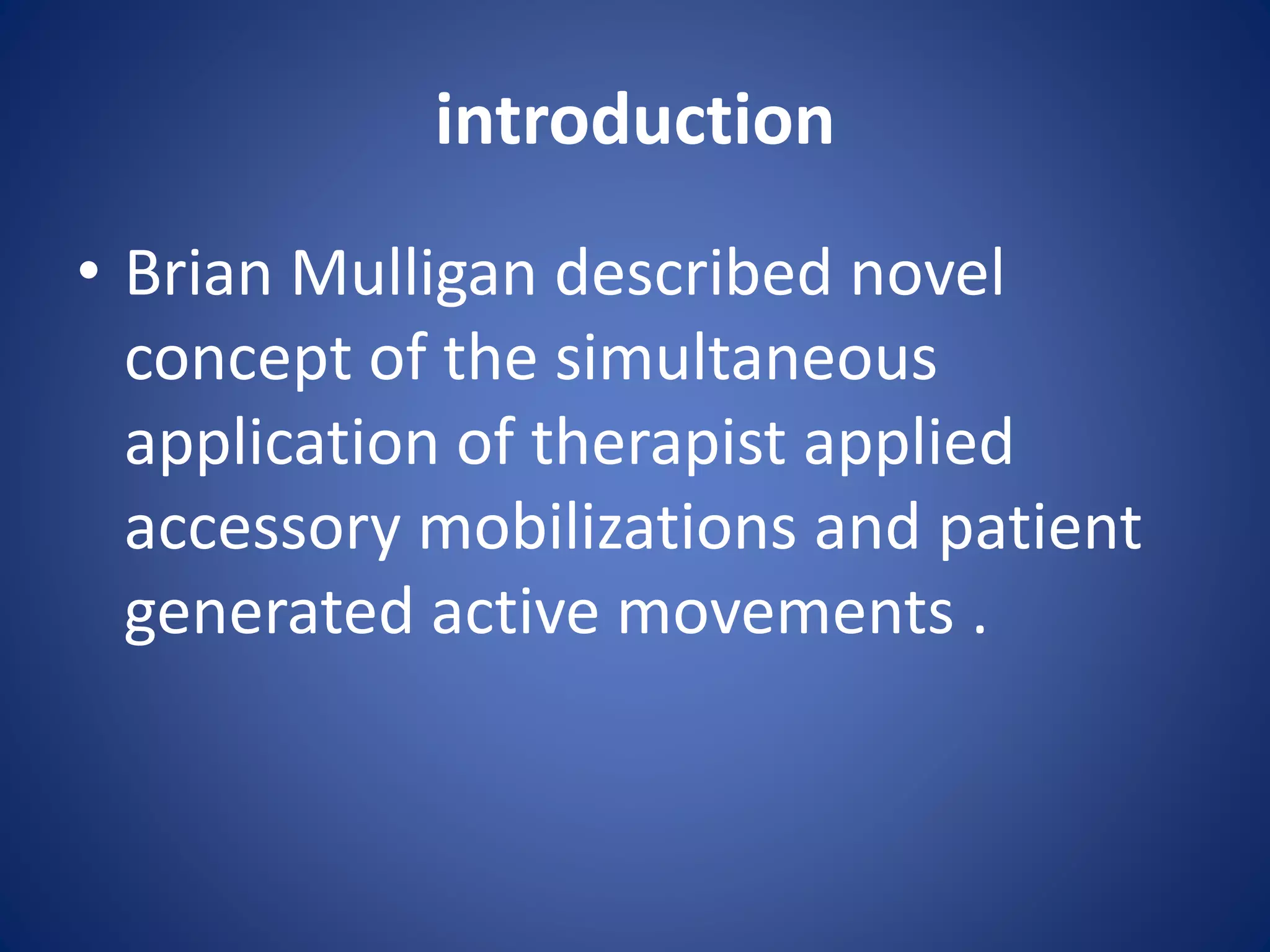 Principles of mulligan | PPTX
