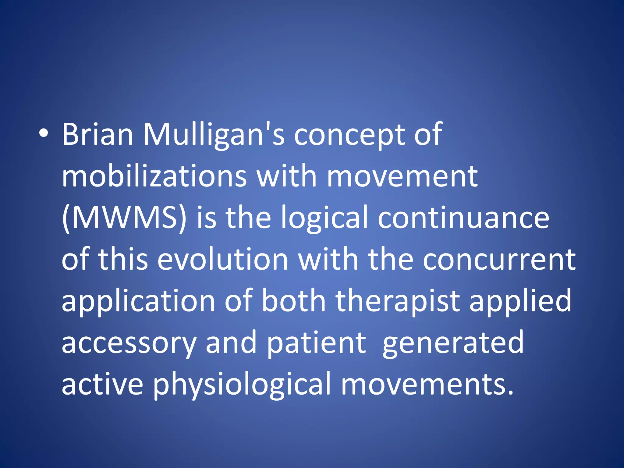 Principles of mulligan | PPTX