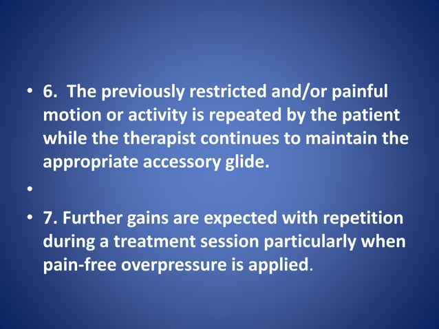 Principles of mulligan | PPTX | Physical Therapy | Wellness