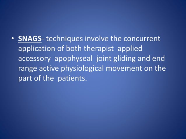 Principles of mulligan | PPTX | Physical Therapy | Wellness