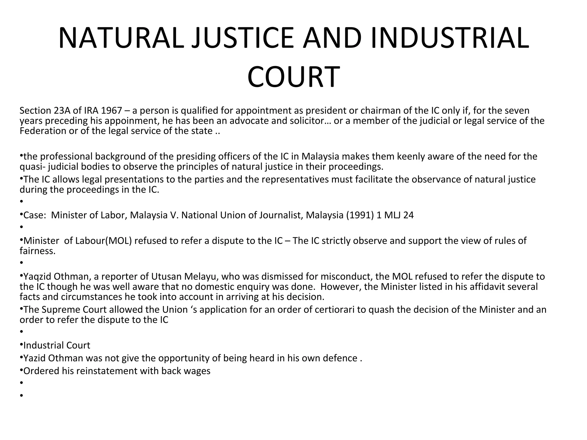 Principles of natural justice | PPT