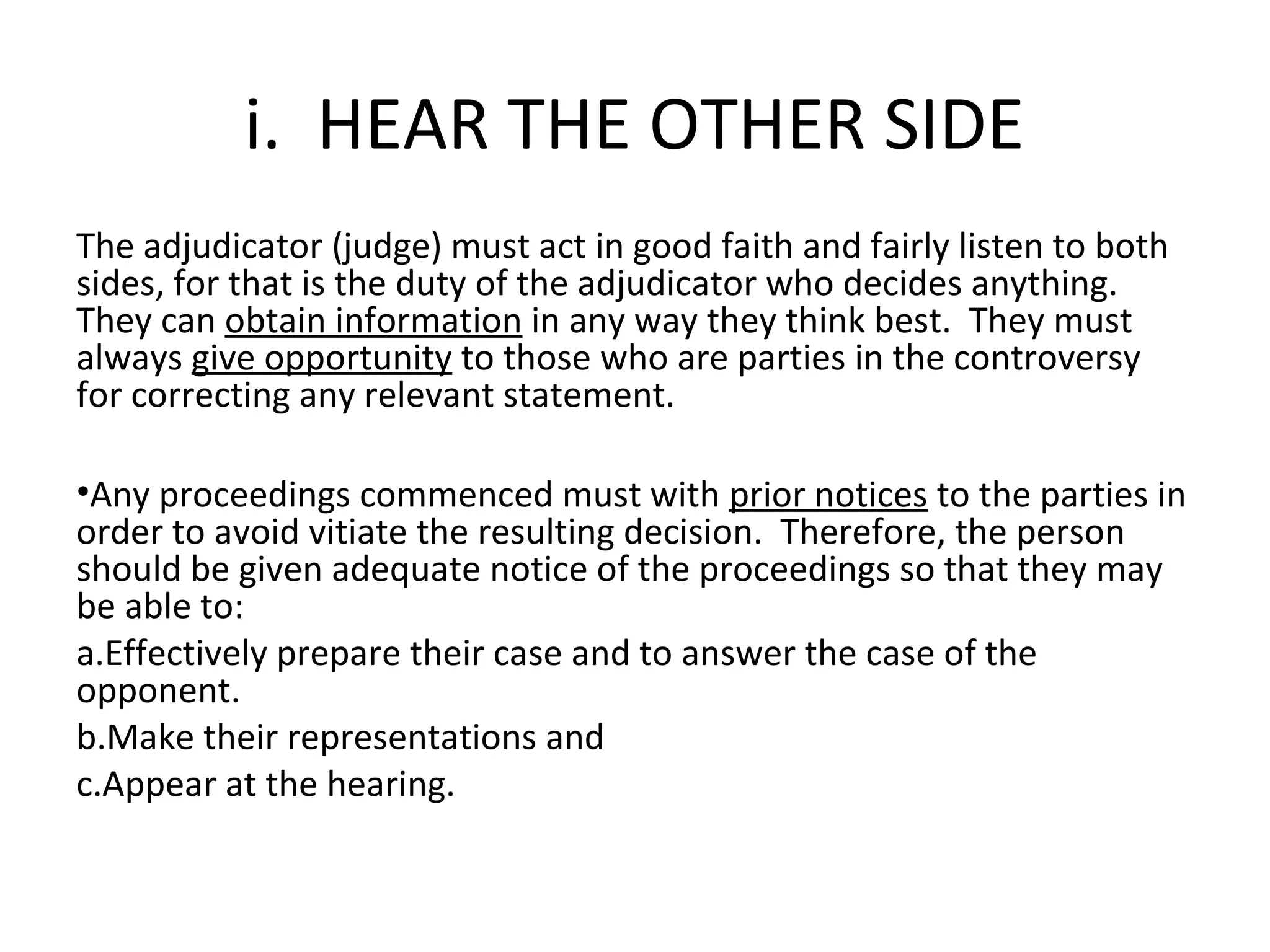 Principles of natural justice | PPT