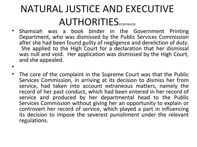 Principles of natural justice | PPT