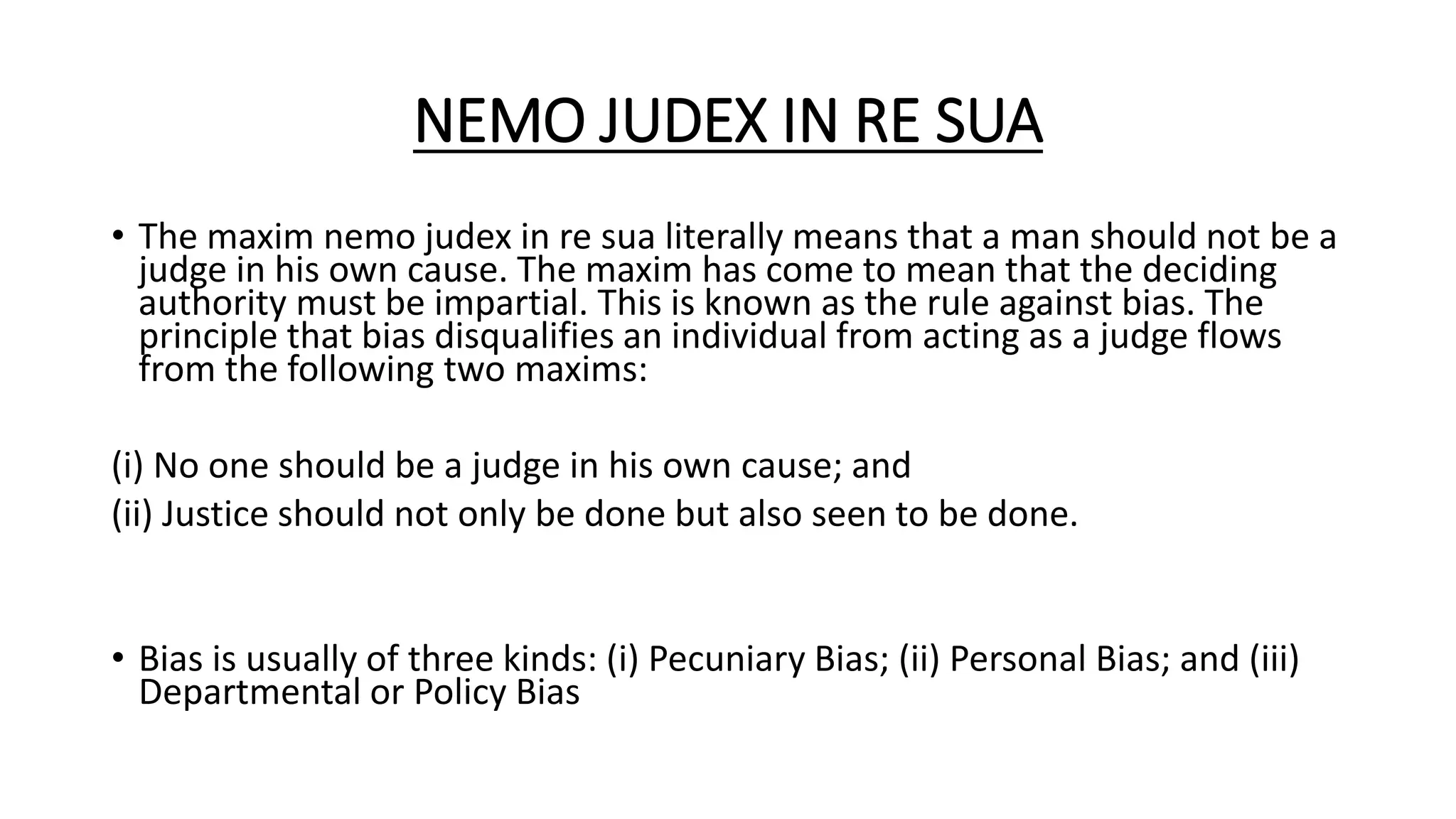 Powerpoint presention on Principles of Natural Justice | PPTX