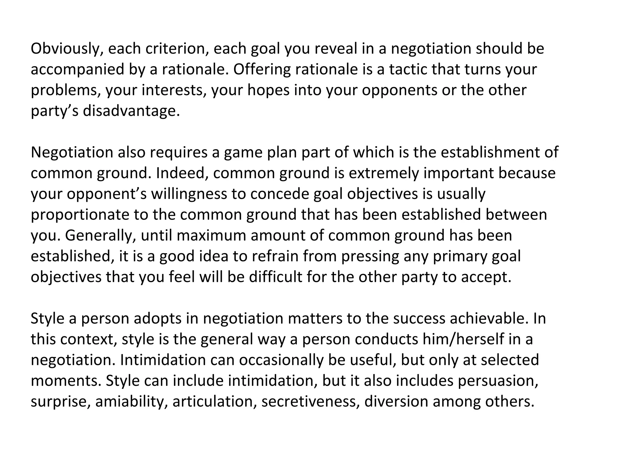 Principles of negotiation | PPT