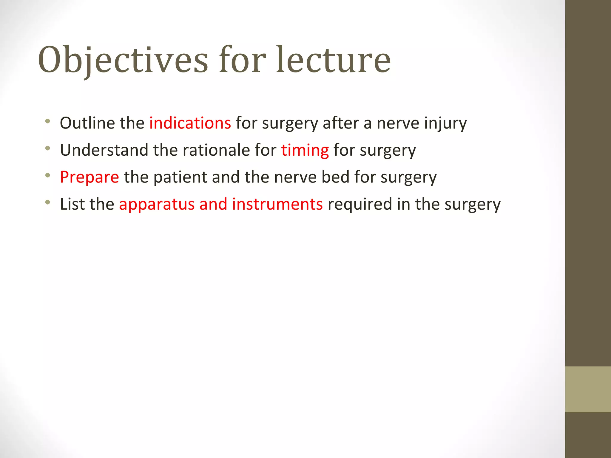 Principles of nerve repair | PPT