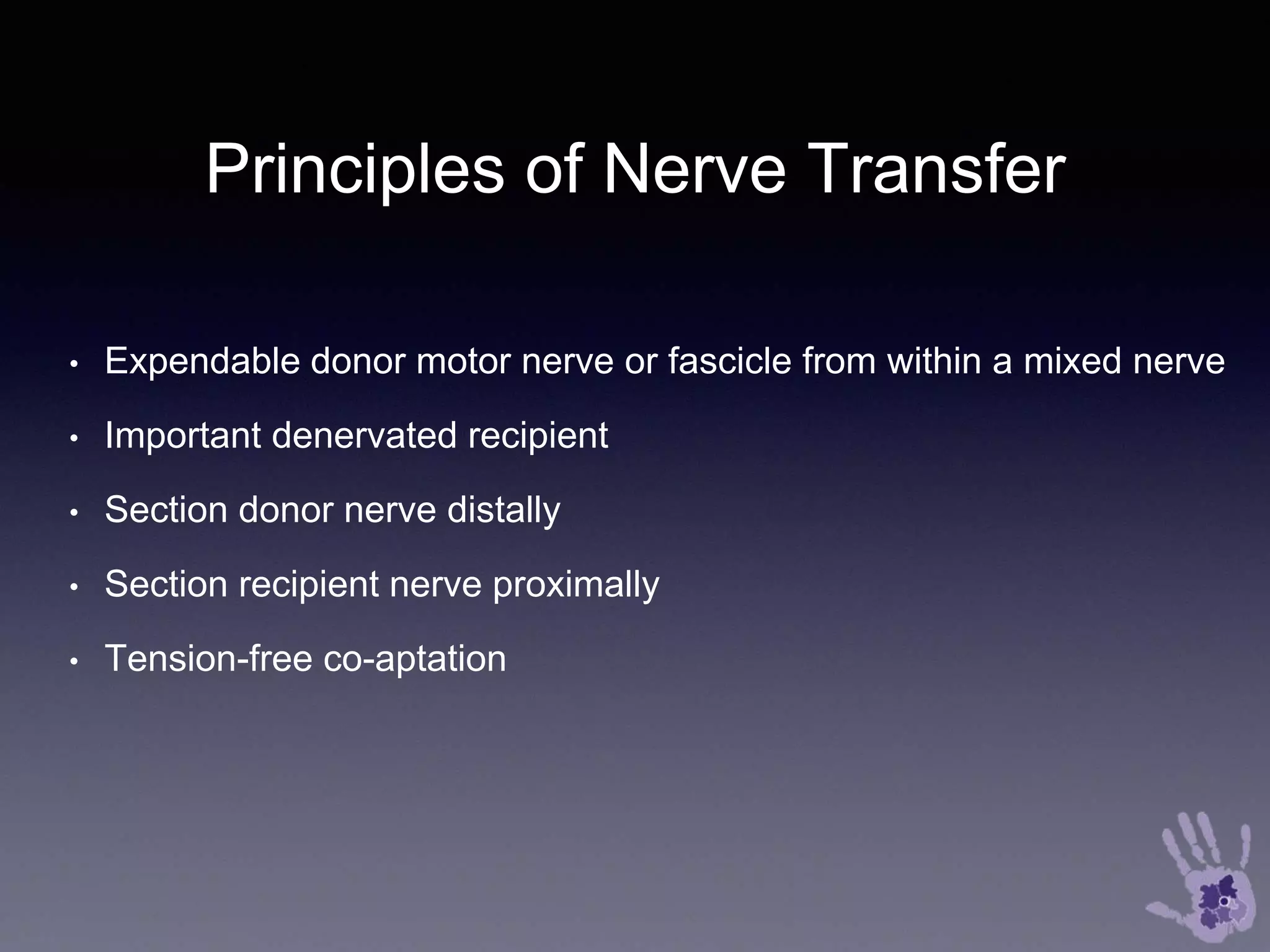 Principles of nerve transfer | PPTX