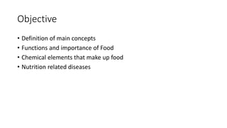 Principles of Nutrition and dietetics classes | PPTX